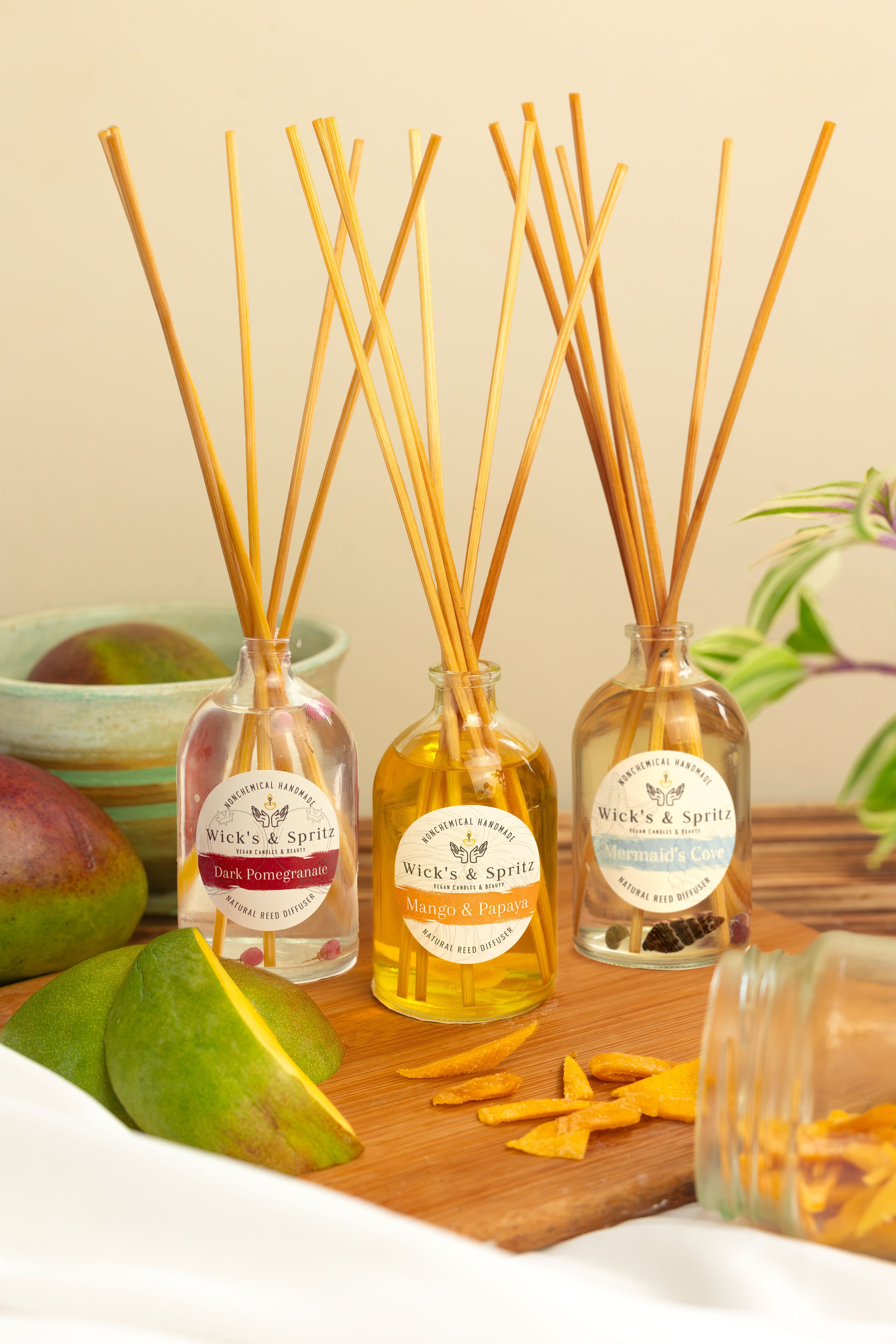 Natural Reed Diffusers | Wicks & Spritz